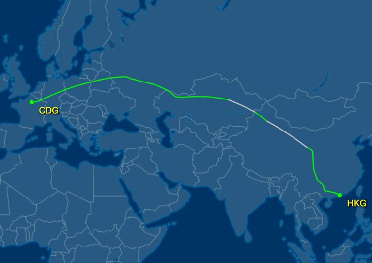 Flight Check - Air France, Paris - Hong Kong